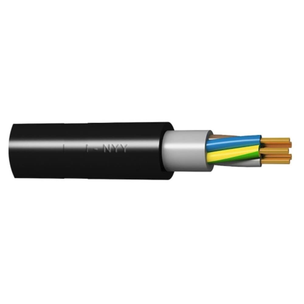 Кабел NYY 3x2.5 черен - 100 m - BG NYY 4022030025 | Кабели | Текра
