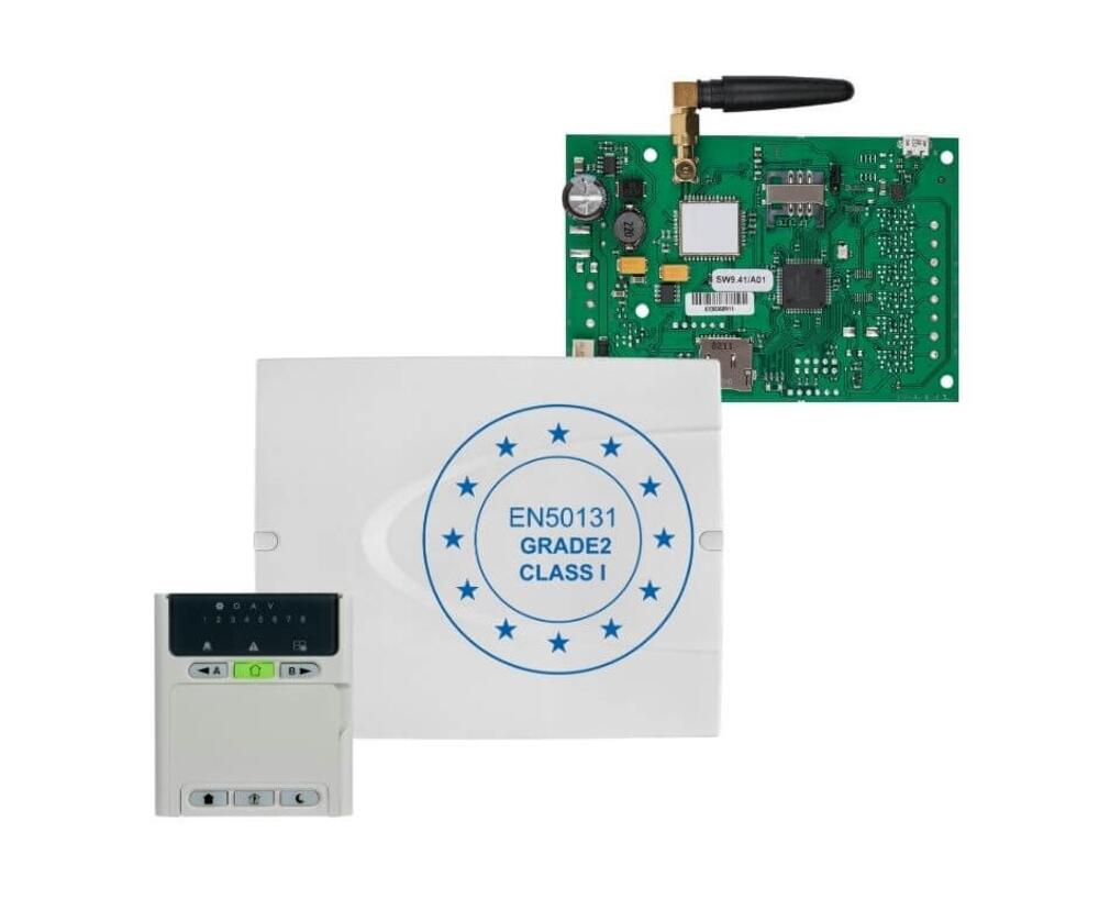 Комплект контролен панел Eclipse 8+ PTC с клавиатура LED 8 и TTE GPRS Simple - Teletek ...