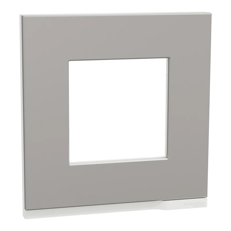 Рамка 1x 2M Unica Pure, алуминий - SCHNEIDER ELECTRIC New Unica ...